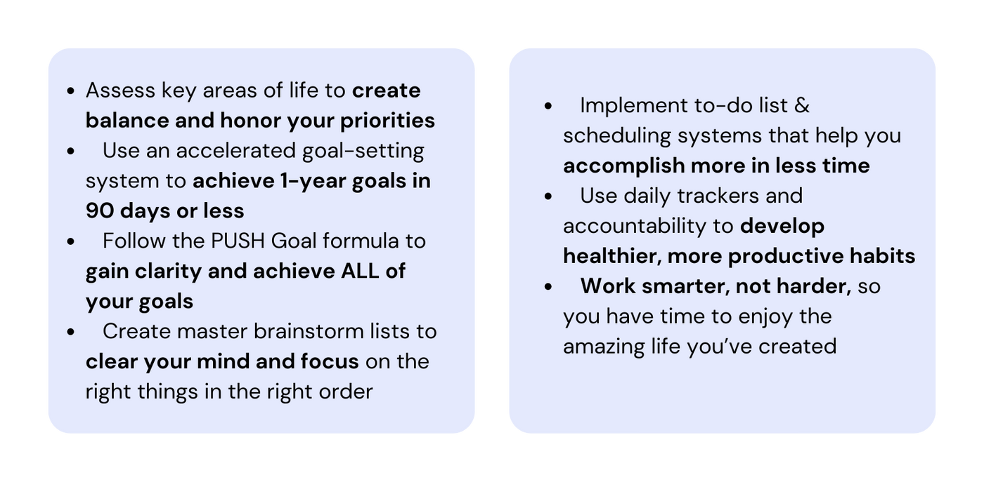 Create a PUSH goal – Chalene Johnson