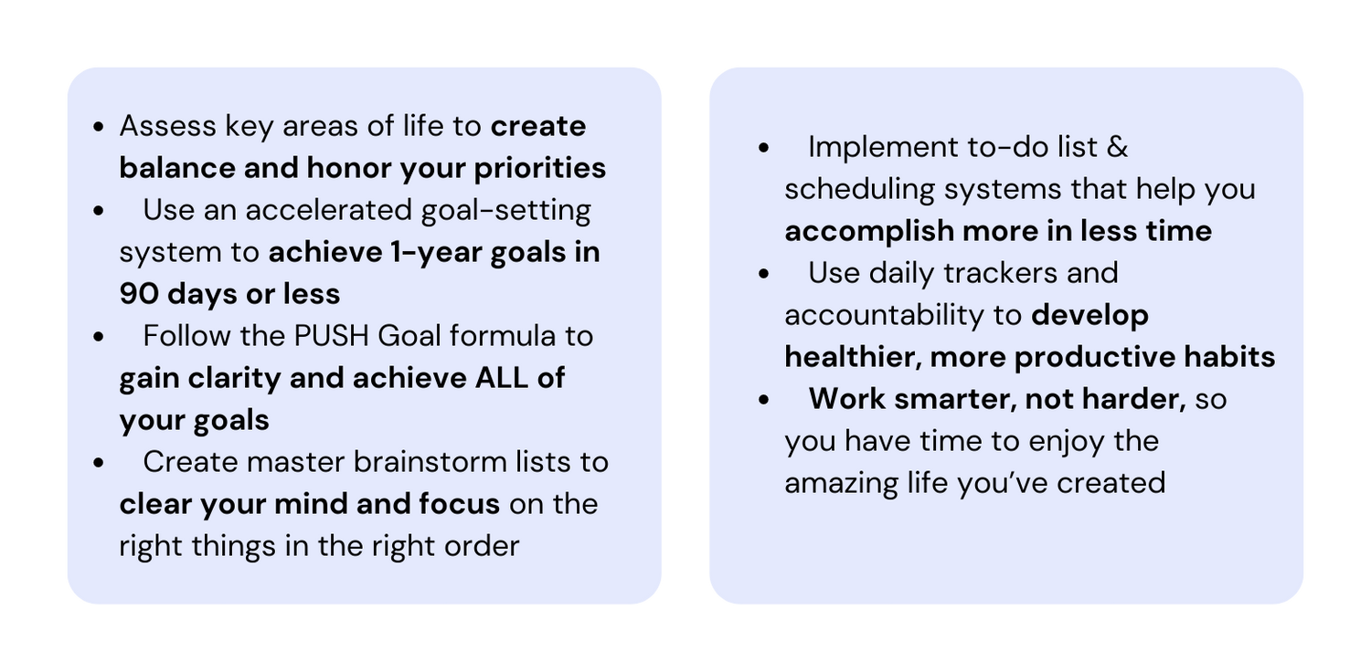 Create a PUSH goal – Chalene Johnson